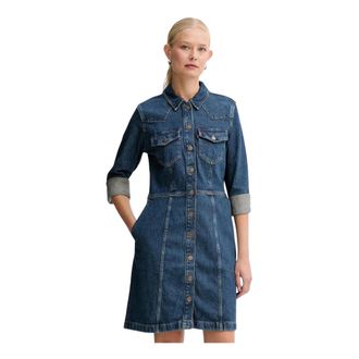 Levi's Robes Courtes - Femme - Robes - Bleu - Taille: 36 FR