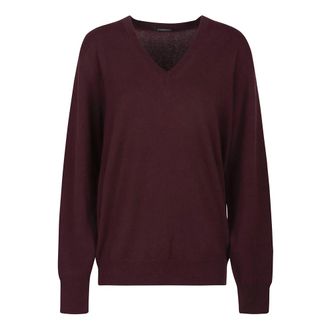 Canessa V-Ausschnitt Pullover - - Knitwear - Damen - Lila - M