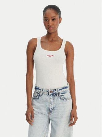 Guess Top W6GPZ2 KA0H1 Wei&szlig; Slim Fit