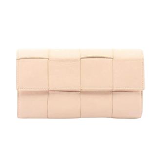 Bottega Veneta Pre-owned Intrecciato Leder Portemonnaie - - Pre-owned - Damen - Rosa - ONE SIZE