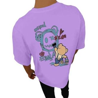 Generic T-shirt pour homme - Dos imprim&eacute; - T-shirt d&eacute;t&eacute; &agrave; manches courtes - T-shirt tendance - Style r&eacute;tro - Chemise d&eacute;contract&eacute;e pour gar&ccedil;on - Col rond - Gra