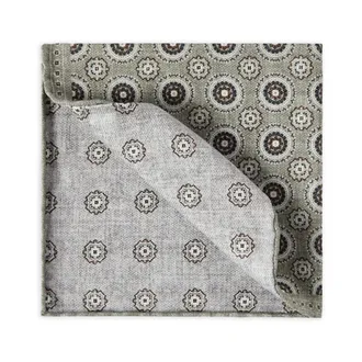 Brunello Cucinelli Pochette en soie - Homme - Accessoires - Gris - Taille: ONE Size