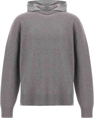 Herno Rundhalspullover - Grau