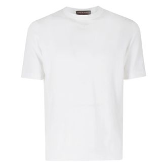 FILIPPO DE LAURENTIIS T-Shirt aus Cr&ecirc;pe-Baumwolle - - Tops - Herren - Wei&szlig; - 3XL
