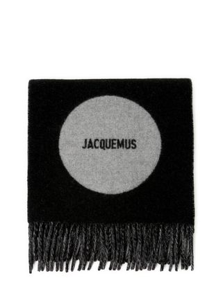 Jacquemus der quadratische runde Schal - Schwarz