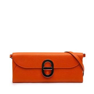 Herm&egrave;s Pre-owned Vintage Schultertasche - - Pre-owned - Damen - Orange - ONE SIZE