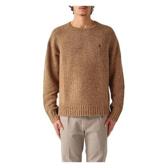 Polo Ralph Lauren Homme, Pulls, Brun, Taille: XL Maille ras du cou