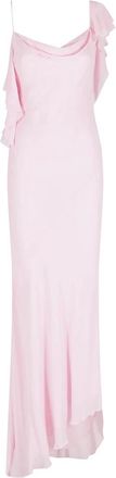 Self Portrait Femme, Robes, Rose, Taille: 38 FR Georgette Frill Maxi Dress