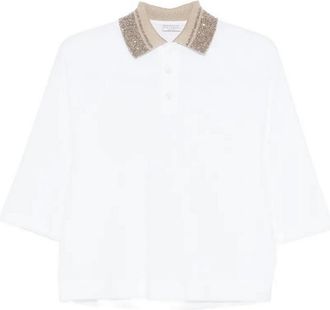 Brunello Cucinelli Poloshirt - Wei&szlig;