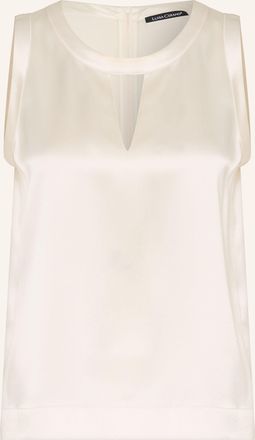 Luisa Cerano Luisa Cerano Blusentop Aus Satin weiss
