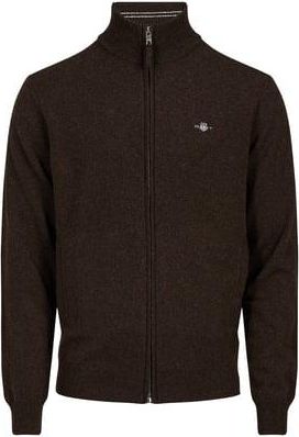 GANT Pull zipp&eacute; &agrave; col montant en laine m&eacute;rinos