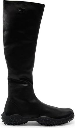 Miu Miu Bottes en cuir nappa stretch