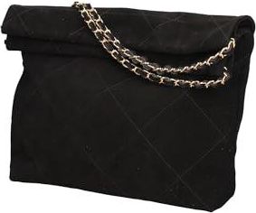 Gave Lux Sac &agrave; bandouli&egrave;re pour femme en cuir v&eacute;ritable Made in Italy 32x34x6 cm GLX228103923FBG, Noir, Taille unique