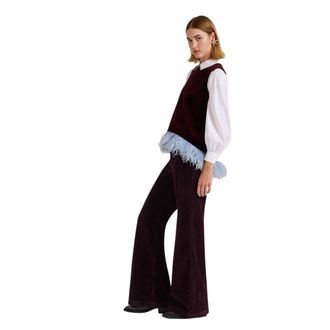 La DoubleJ The Flare Pants - - Trousers - Damen - Lila - W26
