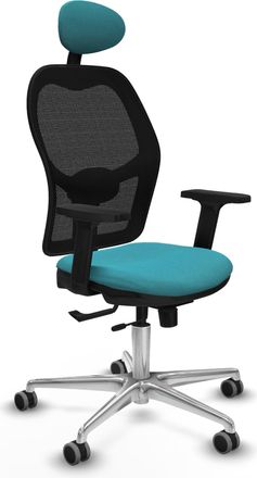 Piqueras y Crespo B&uuml;rostuhl Jorquera mit 2D-Armlehnen, h&ouml;henverstellbarer Lendenwirbelst&uuml;tze und festem Kopfteil, ausgestattet mit Syncro/Traslack und injiziertem Schau