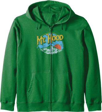 Symbiosis Supply Co. Vintage Mt Hood Oregon Nature & Outdoors Retro Graphic Kapuzenjacke