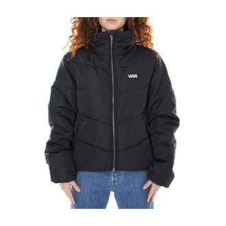 Vans Femme, Vestes, Noir, Taille: 36 FR Veste dhiver &agrave; col montant