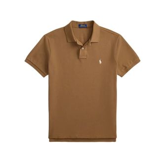 Polo Ralph Lauren Homme, Tops, Brun, Taille: M Polo Manches Courtes