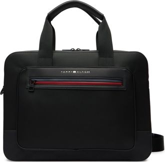 Tommy Hilfiger Laptoptasche Tommy Hilfiger Th Foundation Computer Bag AM0AM14158 Schwarz