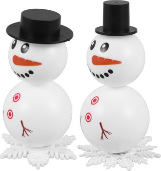 PartyKindom Schneemann Zum Selbermachen Weihnachtsbastelbedarf Aus Plastik DIY-schneemann-Material Für Schneemann-Requisite Für Weihnachts-schneemann-dekor