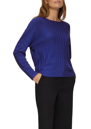 s.Oliver Strickpullover mit Fledermausarm und Strukturmuster