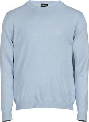 Emporio Armani Pull droit en en soie et cachemire