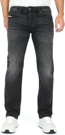 Diesel Jean slim coupe droite taille basse - Safado X RB063, Noir, 36W x 32L