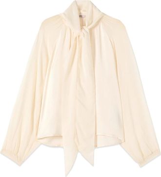 Oltre Femme, Blouses et Chemises, Blanc, Taille: 44 FR Chemise en viscose avec