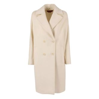 Max Mara Agenda Coat - - Coats - Damen - Wei&szlig; - XS
