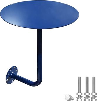 Generic Couchtisch Rund, Wandmontage Couchtisch, Sofa-Beistelltisch Klein, L-Form Beistelltisch for Café, Restaurant(Blau,L)