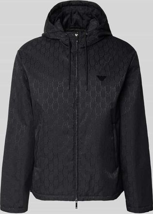 Emporio Armani Regular Fit Jacke mit Allover-Logo-Print