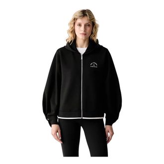 Karl Lagerfeld Femme, Sweatshirts et sweats &agrave; capuche, Noir, Taille: 42 FR SweaT-shirt z fermetureure &eacute;clair