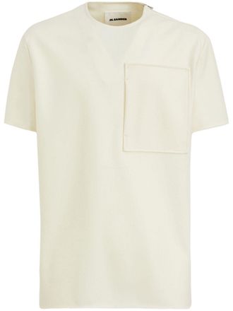Jil Sander t-shirt en laine - Tons neutres