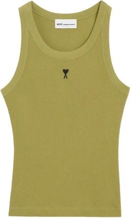 Ami Femme, Tops, Vert, Taille: 42 FR ADC Ribbed Tank Top