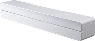 Yamazaki Tableware Yamazaki 3247 TOWER Magnetischer Folienhalter, weiß, ABS Harz, Minimalistisches Design, 32,6 x 5,5 x 5 cm (LxBxH)