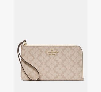 Kate Spade New York Lucy Spade Flower Handgelenktasche Mit L-Rei&szlig;verschluss, Mittelgro&szlig;