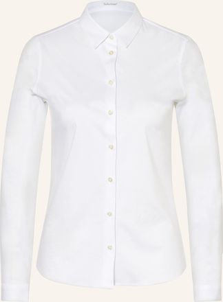 Soluzione - Camiceria Ticino Hemdbluse Aus Jersey weiss
