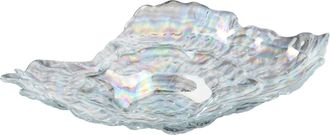 Leonardo Leonardo Poesia Muschelschale, sp&uuml;lmaschinengeeigneter Dekoteller in Perlmutoptik aus Glas, 46 x 34,5 x 9,5 cm, 2,17 kg, 038933