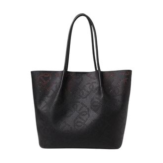 Twinset Femme, Sacs, Noir, Taille: ONE Size Sac Fourre-Tout &Eacute;l&eacute;gant &agrave; Motif