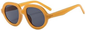 Generic Lunettes De Soleil À Monture Large For Femmes Décoratives For Hommes(Orange)