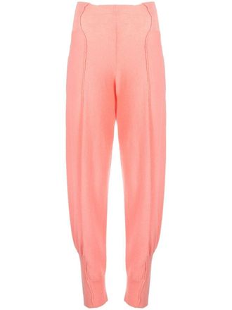 Stella McCartney pantalon Forever Stella en maille - Orange