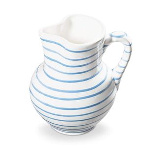 Gmundner Keramik Krug Wiener Form Füllmenge : 1 Liter Blaugeflammt Geschirr, handgemacht in Österreich