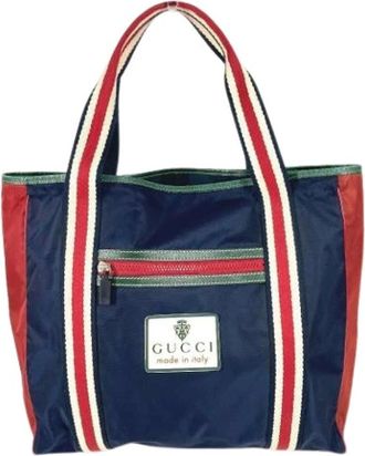 Gucci unisex, Pre-owned, Multicolore, Taille: ONE Size Sac cabas Vintage en nylon Pre-owned