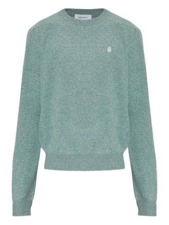Alexander McQueen pull &agrave; col rond - Bleu