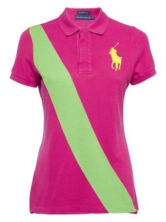 Ralph Lauren polo à motif Polo Pony pre-owned - Rose