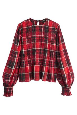 Next Langarmbluse Gesmoktes lang&auml;rmliges Top (1-tlg)