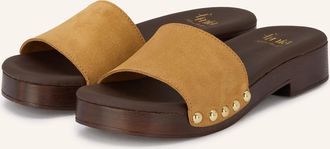 &Egrave; Mia &Egrave; Mia Pantoletten Mit Nieten braun