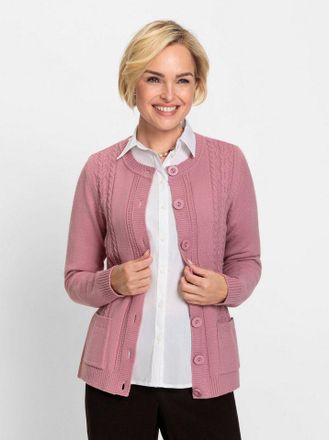 Witt Strickjacke Strickjacke Langarm Zopfmuster