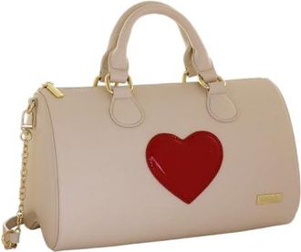 Camomilla Sac &agrave; Main Femme, avec Bandouli&egrave;re, Similicuir, Collection Love Bag, Couleur Blanc