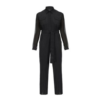 Pinko Twill Marocaine Jumpsuit - - Jumpsuits & Playsuits - Damen - Schwarzk - M